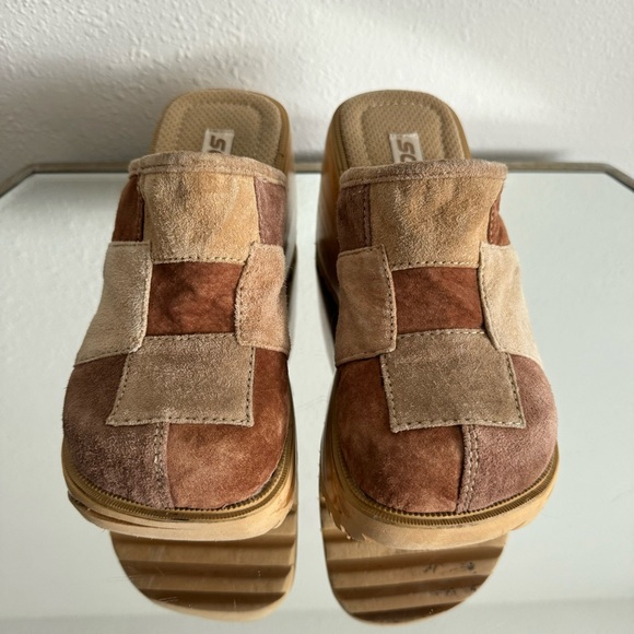 Soda | Shoes | Soda Vintage Y2k Brown Suede Leather Patchwork Chunky ...